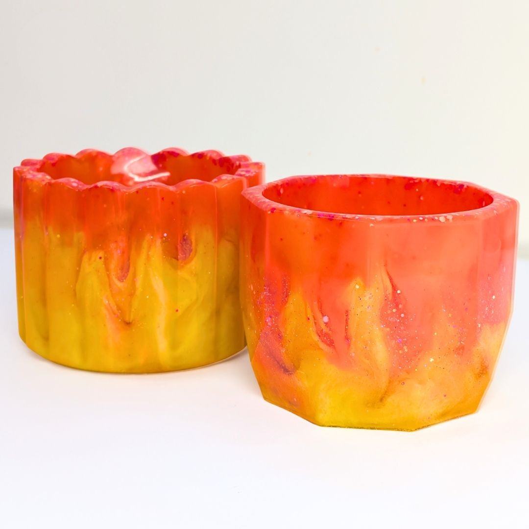 Two Angled Pot Silicone Moulds – Mouldd